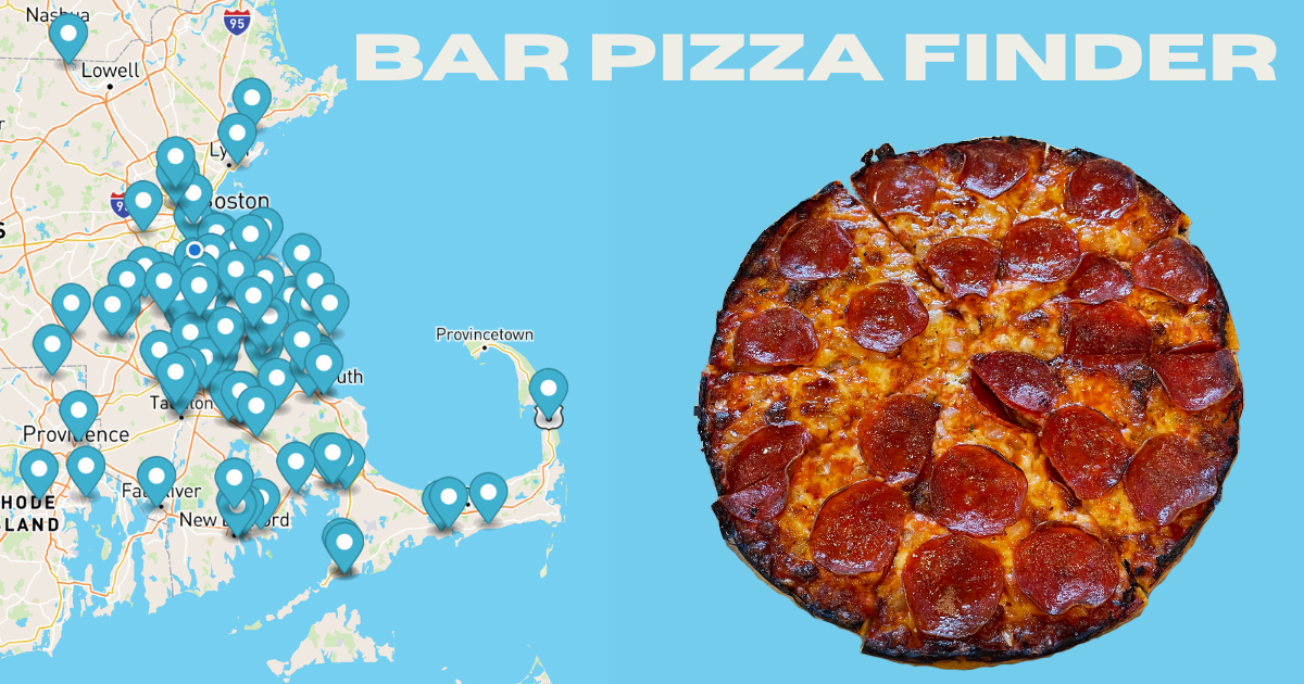 Bar Pizza Finder - The Ultimate South Shore Bar Pizza Map